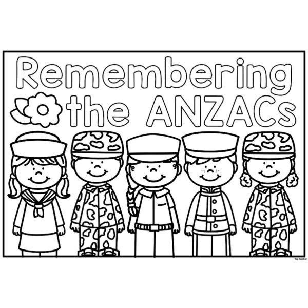 ANZAC Day Mindfulness Colouring Worksheets - Top Teacher