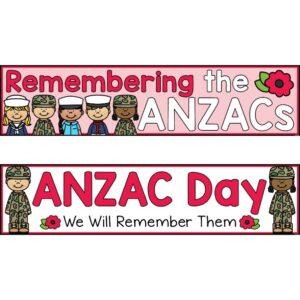 Anzac Day Banner and Poster - Top Teacher