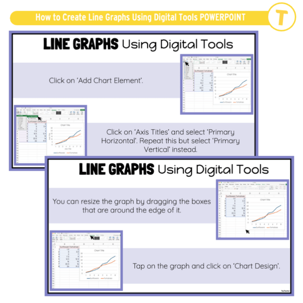 How to Create Line Graphs Using Digital Tools POWERPOINT - Top Teacher