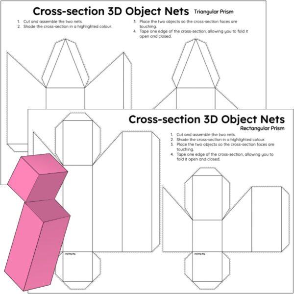 Cross-section 3D Object Nets: Prisms - Top Teacher