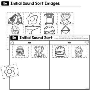 Initial Sound Sort Activity PACKAGE - Top Teacher