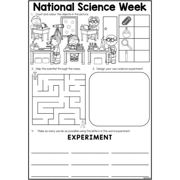 National Science Week: Activity Worksheet - Top Teacher