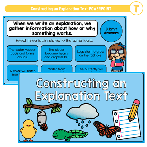 Constructing an Explanation Text POWERPOINT - Top Teacher
