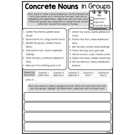 Noun Groups Posters - Top Teacher