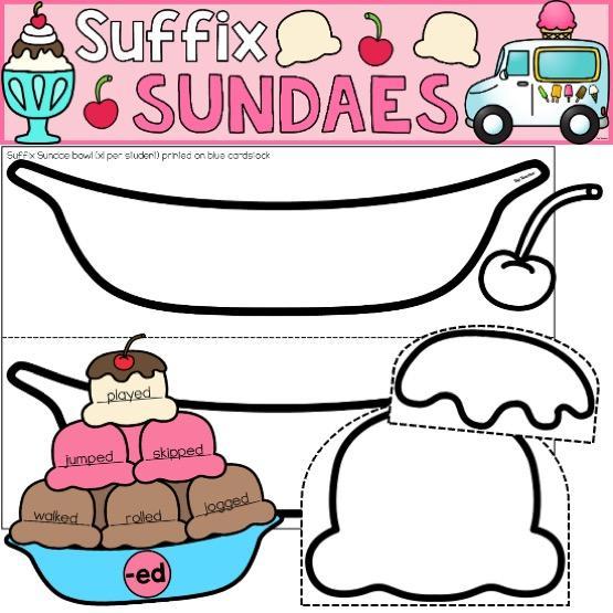 Suffix Sundae Craft - Top Teacher