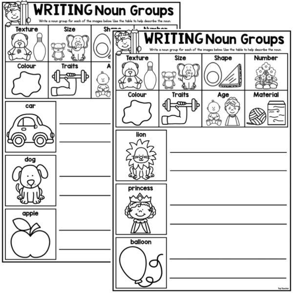 Writing Noun Groups - Top Teacher