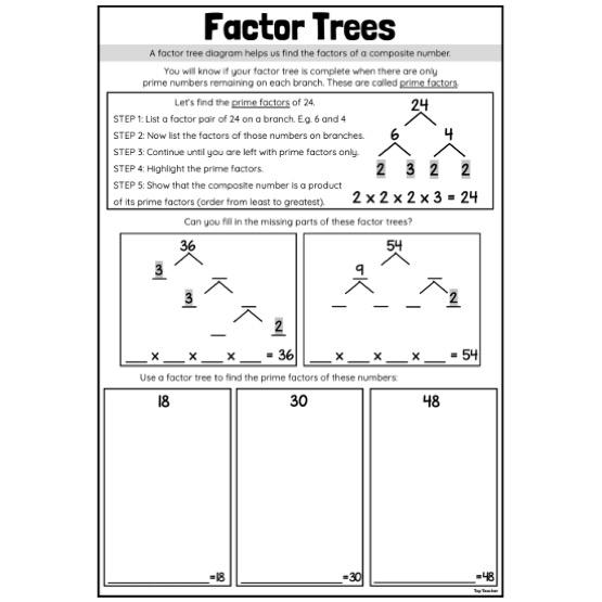 Factors - Top Teacher