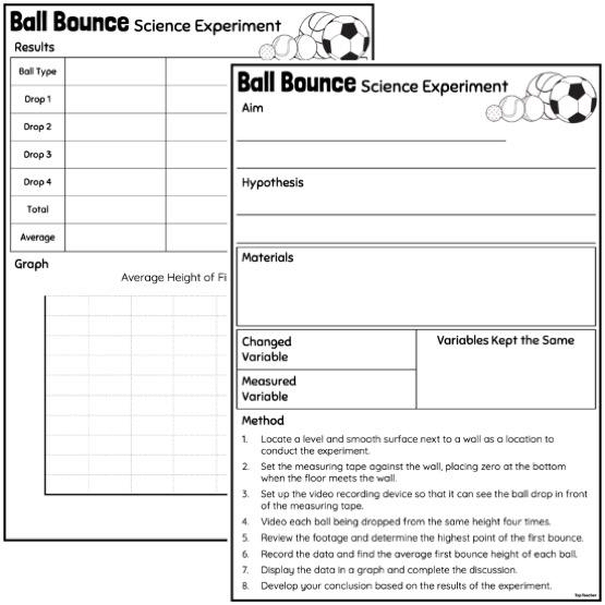 Ball Bounce Science Experiment: Chemical Sciences Activity - Top Teacher