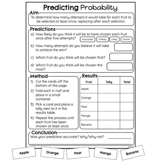Independent & Dependent Probability Events Worksheet - Top Teacher