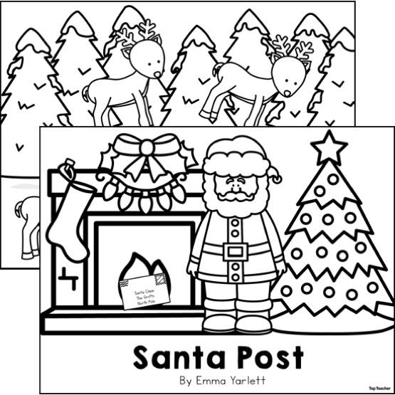 Santa Post Story Stones - Top Teacher