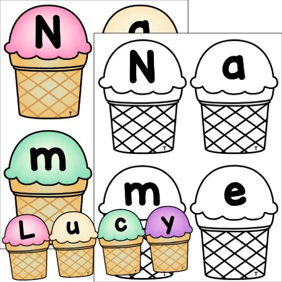 Sensational Scoops Ice Cream Letters Activity - Top Teacher