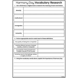 Harmony Day Culture Research Puzzle - Top Teacher
