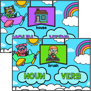 My Sticker Album Community Helpers Game: Nouns, Verbs & Adjectives ...