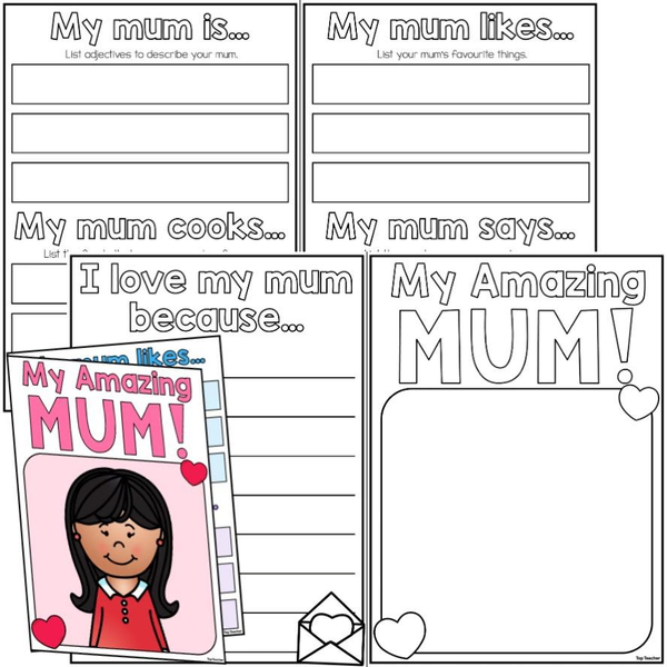 My Amazing Mum Magazine: Mother’s Day Activity - Top Teacher