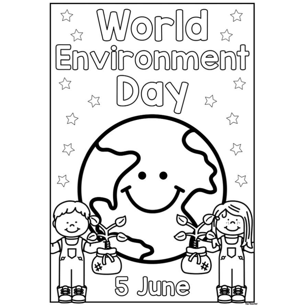 World Environment Day Colouring Worksheet - Top Teacher