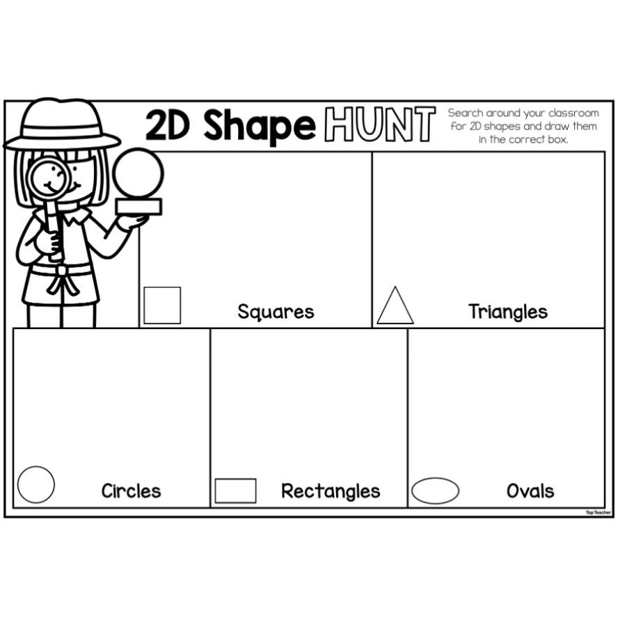 Shape Hunt Worksheet