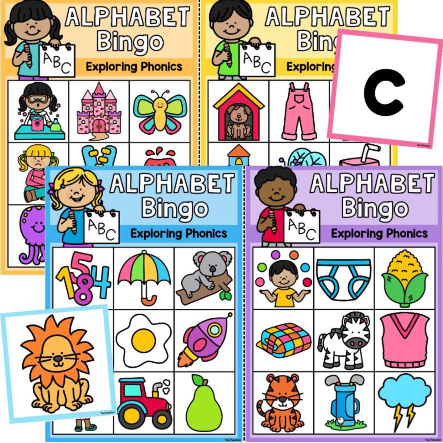 Alphabet Bingo: Letter & Sound Recognition Game - Top Teacher