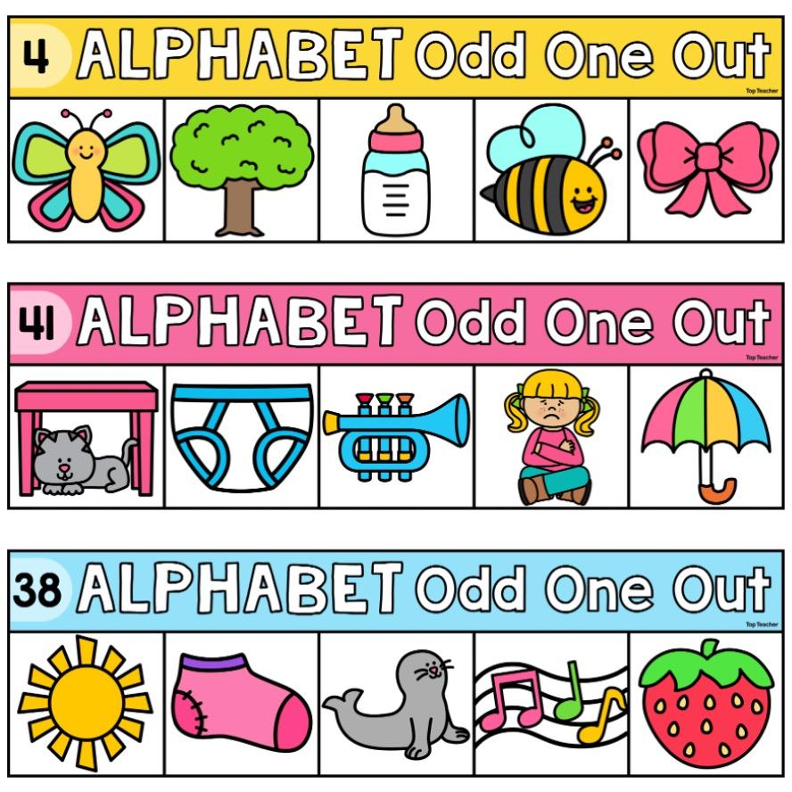 Initial Sounds Odd One Out - Top Teacher