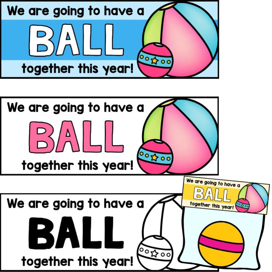 Have a Ball Together Back to School Gift Tag - Top Teacher