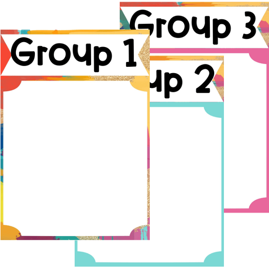 Group Posters Colour Splash - Top Teacher