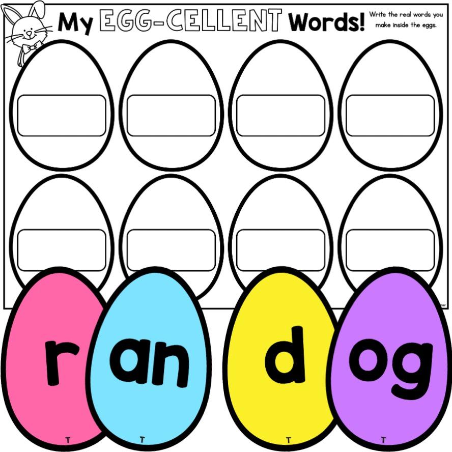 Onset & Rime Eggs: Easter Word Building Activity - Top Teacher