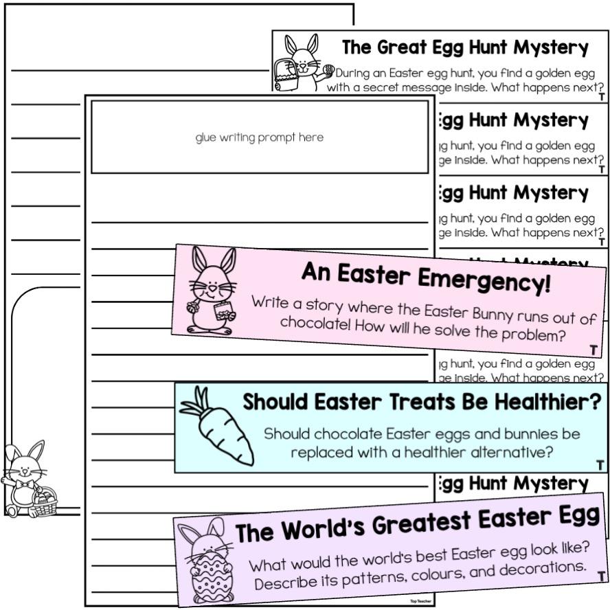 Easter Writing Prompts: Imaginative, Descriptive & Persuasive Writing ...