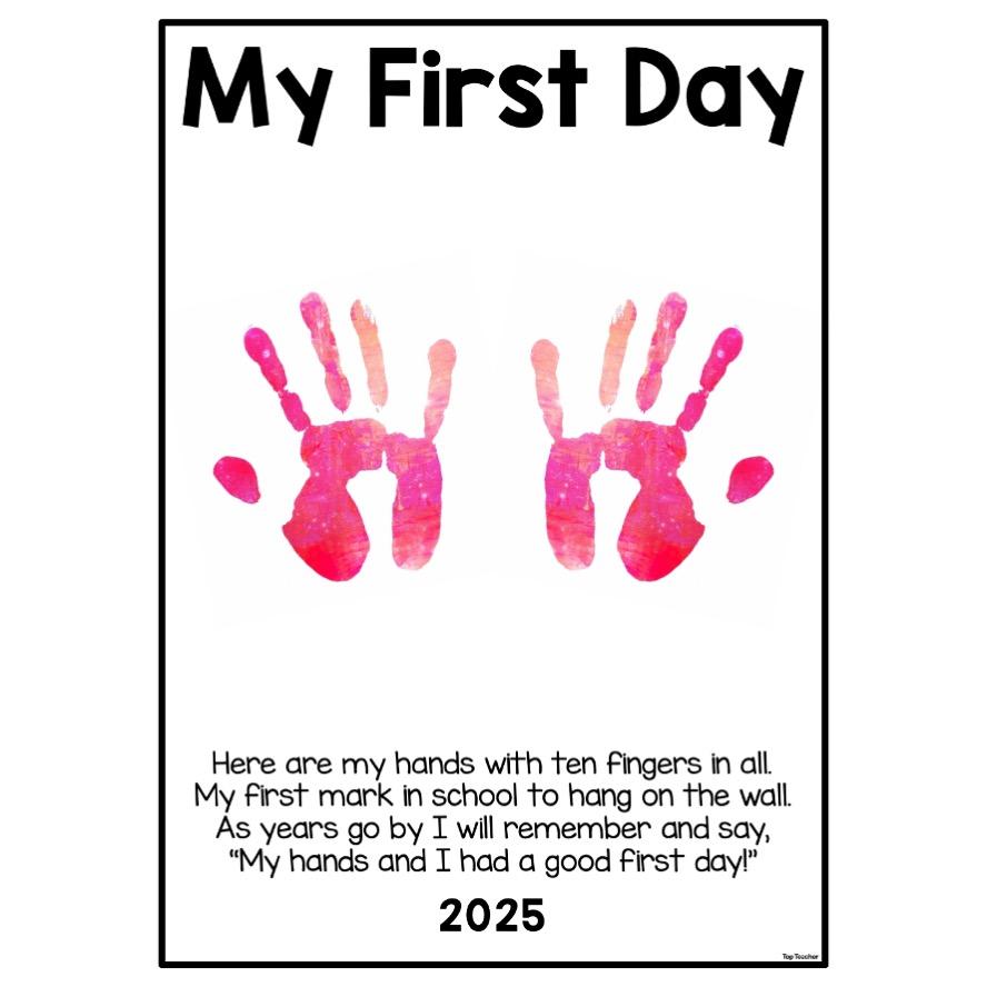 Free Printable Handprint Poem Handprint Poem Printables | Handprint