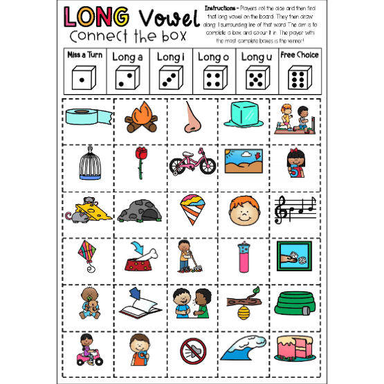 Connect the Box: Long Vowel - Top Teacher