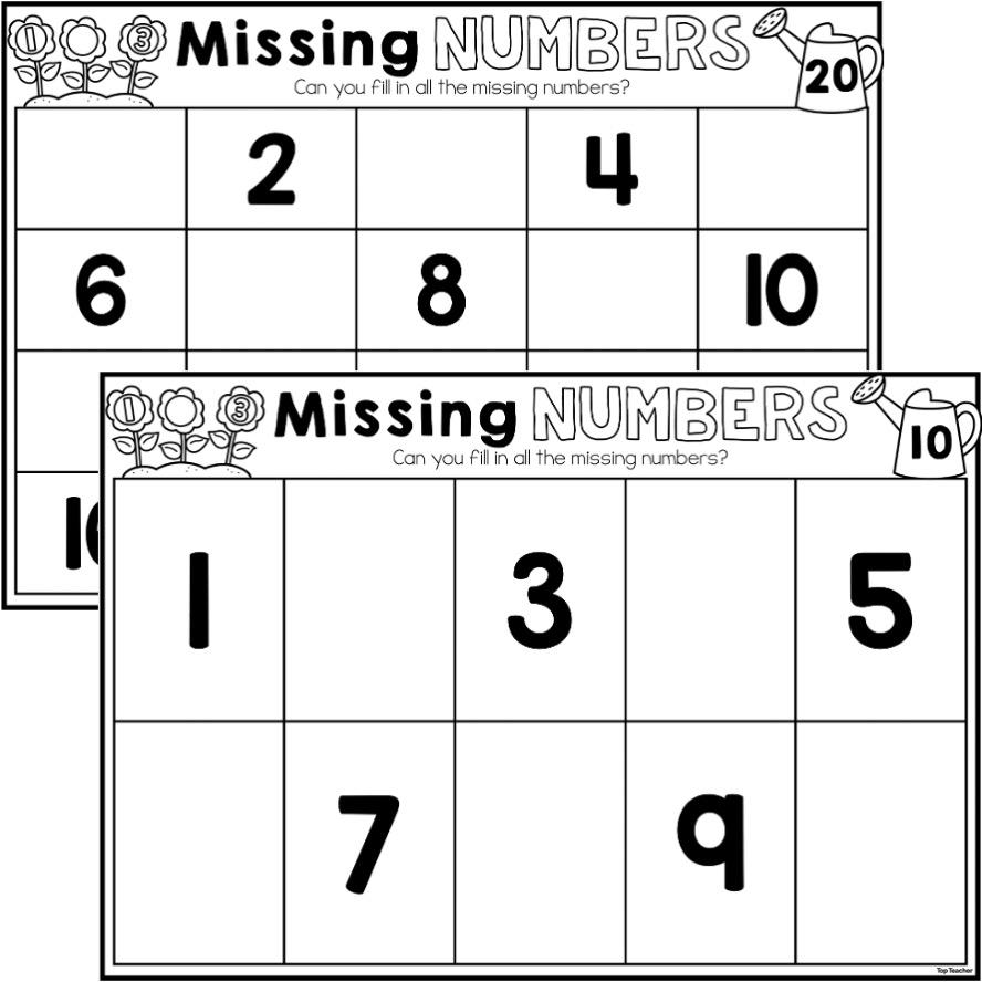 Number Worksheets Counting To 20