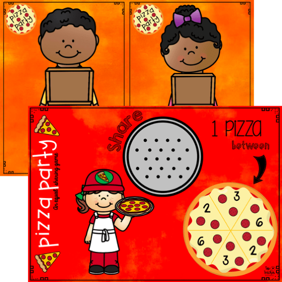 Pizza Party Fractions Game - Top Teacher