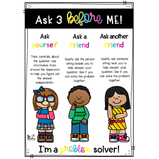Three Before Me Poster - Top Teacher