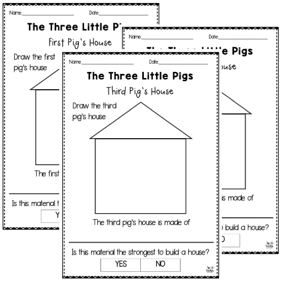 Three Little Pigs House Investigation - Top Teacher