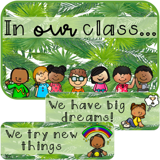 Growth Mindset Posters Tropical - Top Teacher