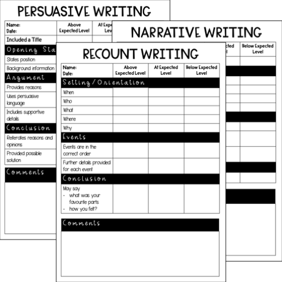 Writing Assessment Rubrics - Top Teacher