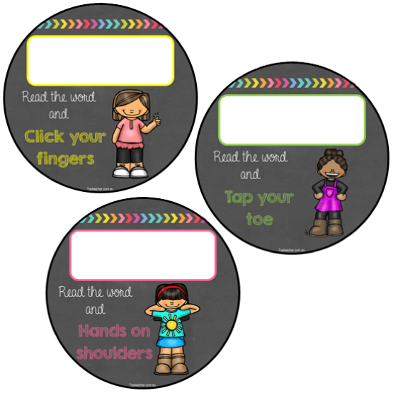 Action & Word Stepping Stones - Top Teacher