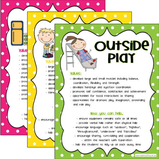Activity Area Descriptions - Top Teacher