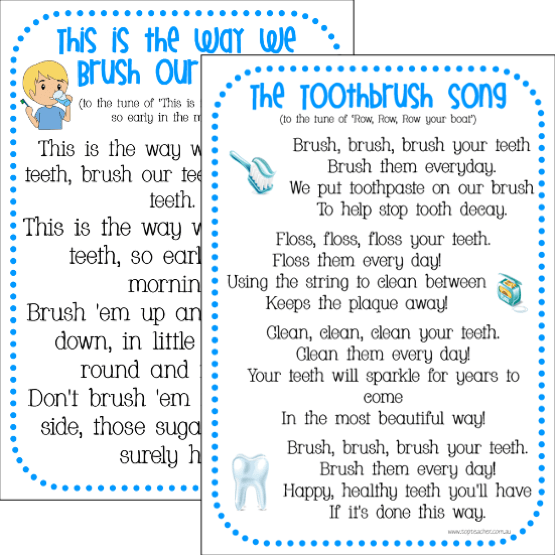 Brush Your Teeth Poems - Top Teacher