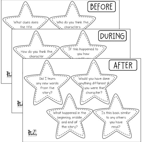 Reading Comprehension Question Stars - Top Teacher