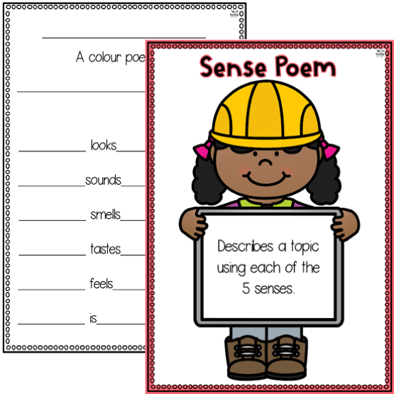 Sense Poetry Posters & Templates - Top Teacher