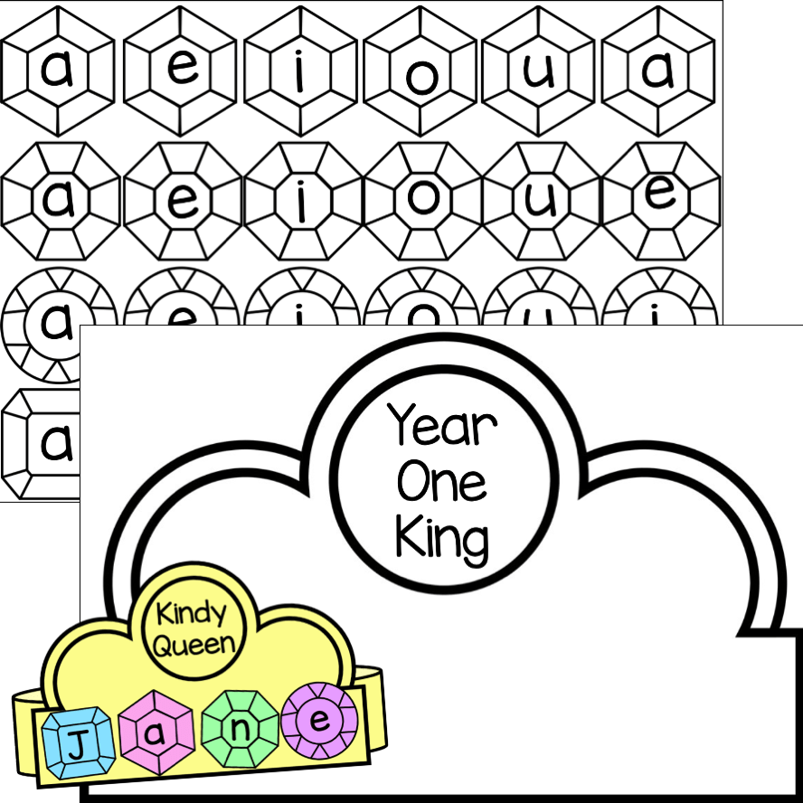 Back to School Name Crowns - Top Teacher