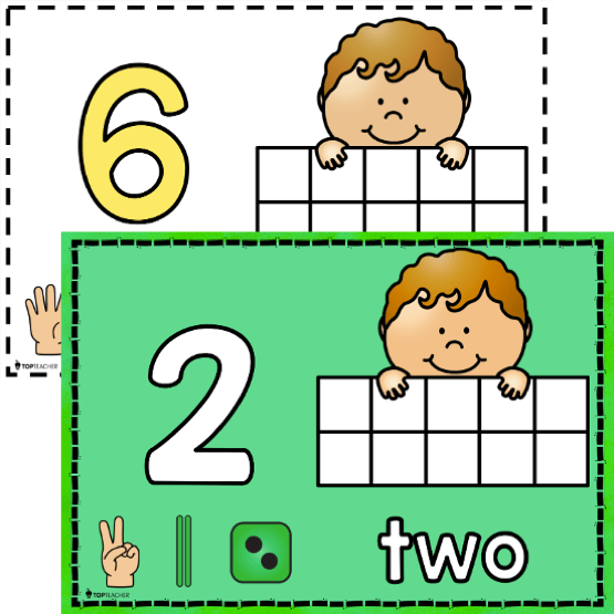Play Dough Number Mats - Top Teacher