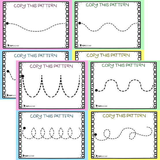 Pre-writing Cards - Top Teacher