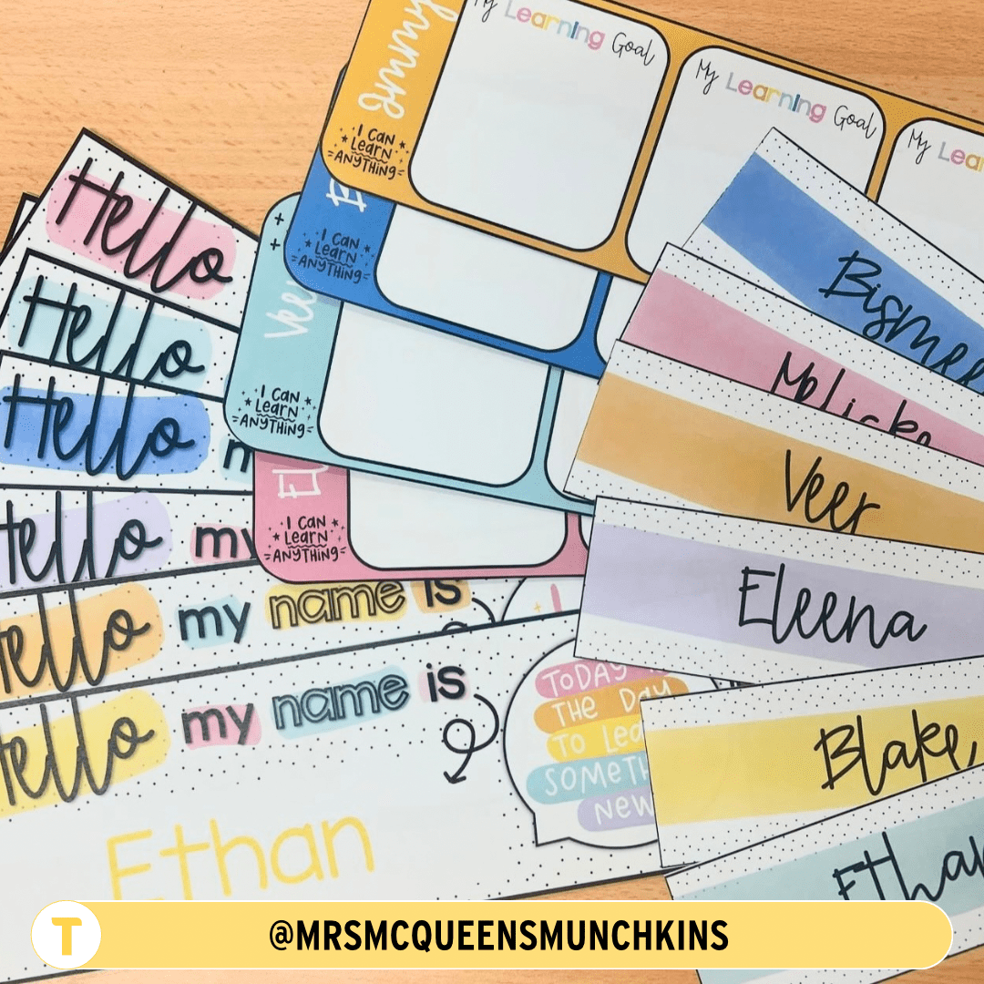 Learning Goal 3 Cards Good Vibes - Top Teacher