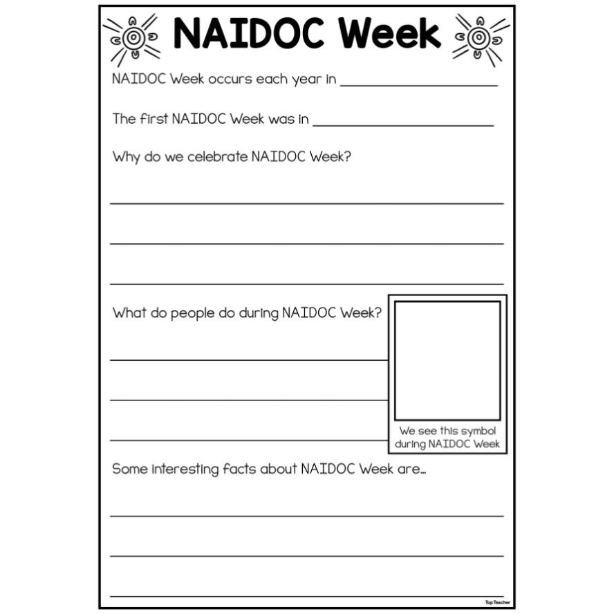 NAIDOC Week Worksheet - Top Teacher