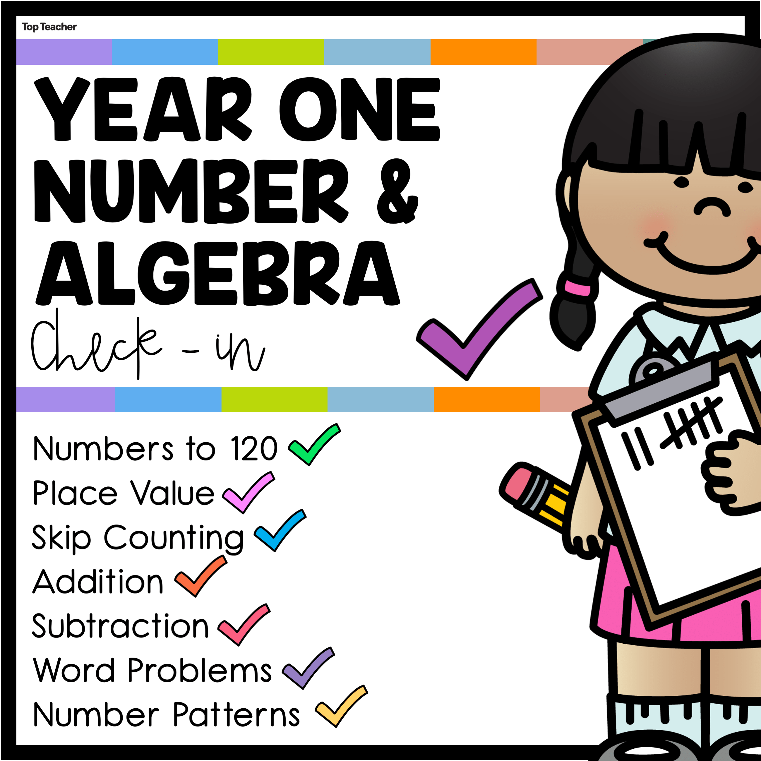 Number & Algebra Check-In: Year 1 POWERPOINT - Top Teacher