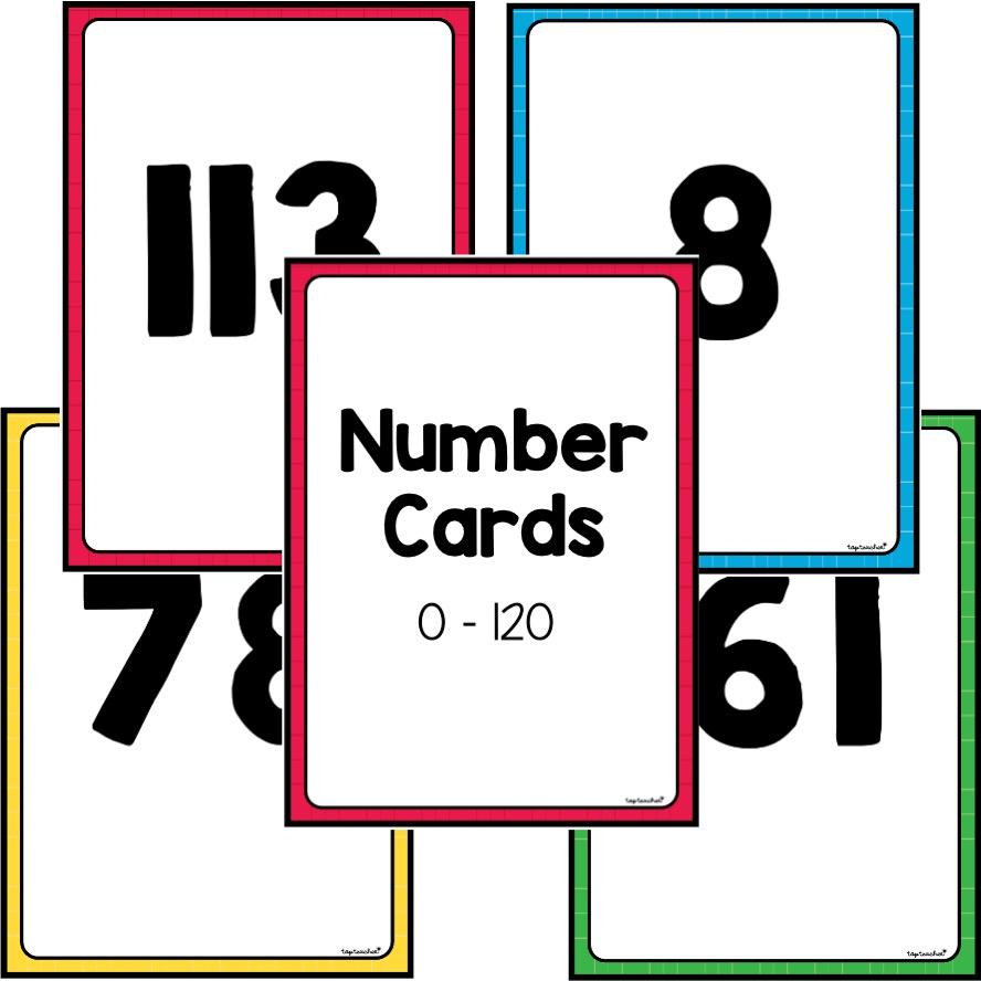 Number Flashcards: 0-120 - Top Teacher
