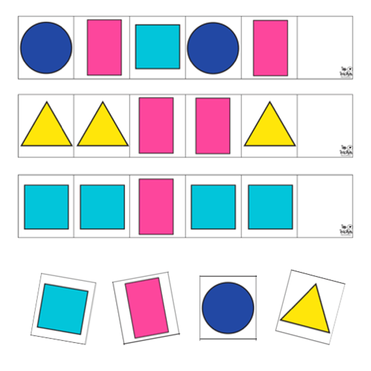 Patterning Strips: 2D Shapes - Top Teacher