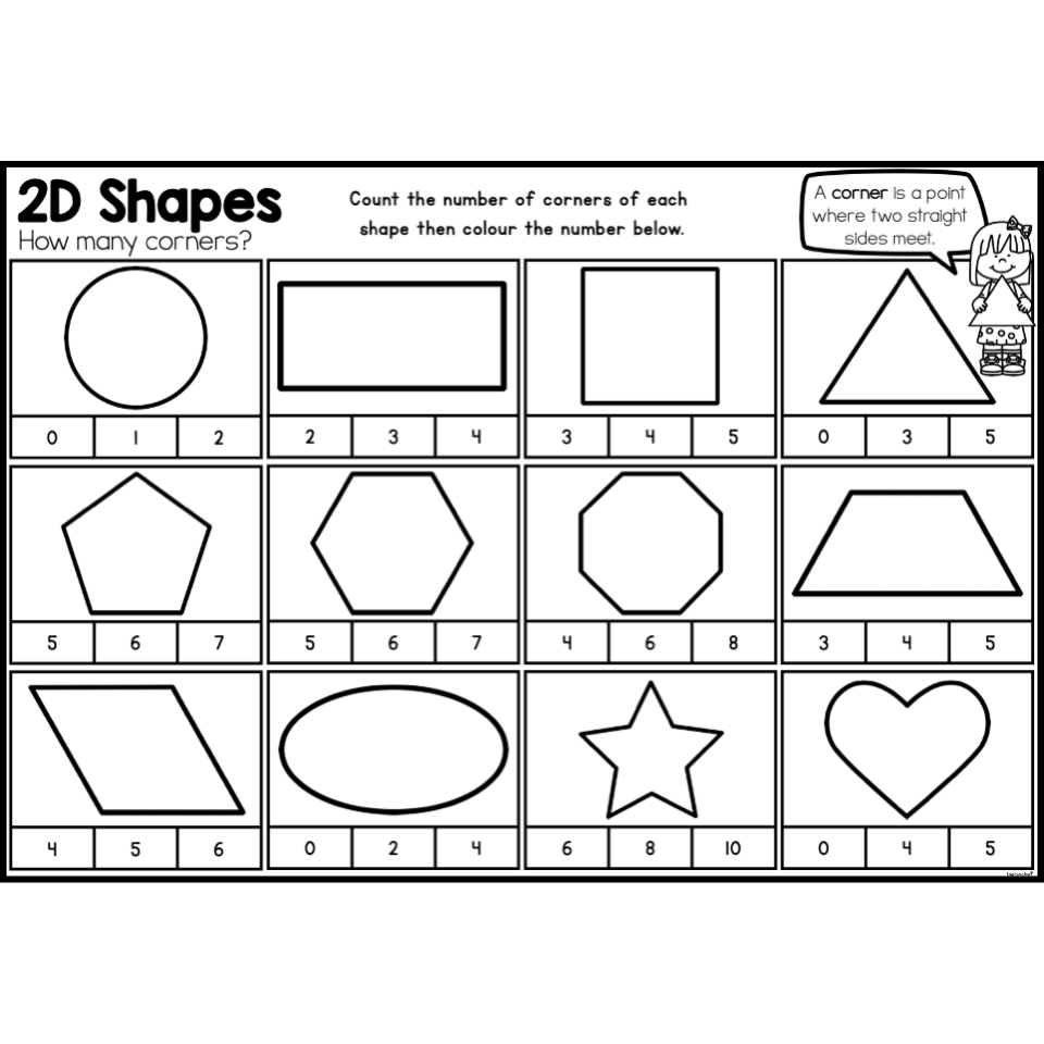 2D Shapes: How Many Corners? - Top Teacher