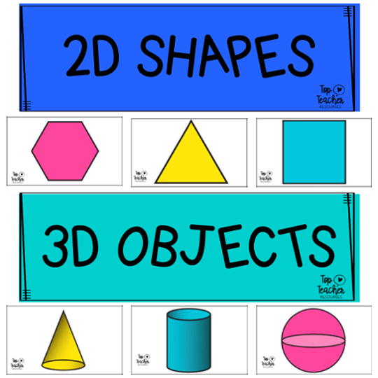 2D & 3D Sorting Cards - Top Teacher