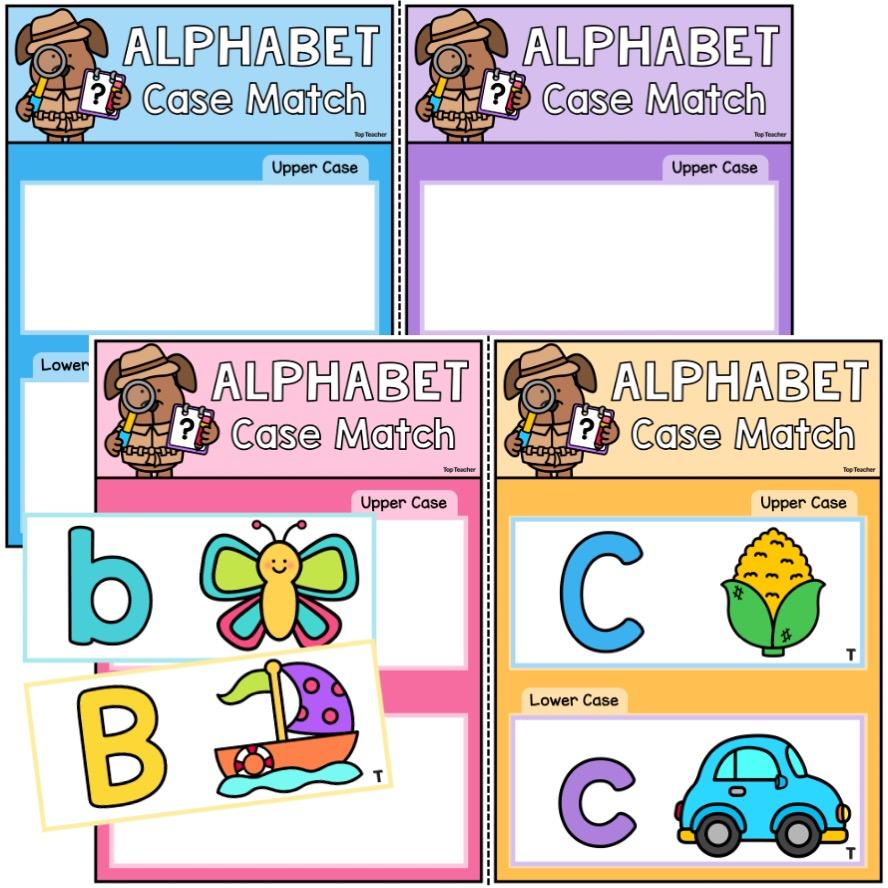 Alphabet Case Match: Sorting Upper and Lower Case Letters - Top Teacher